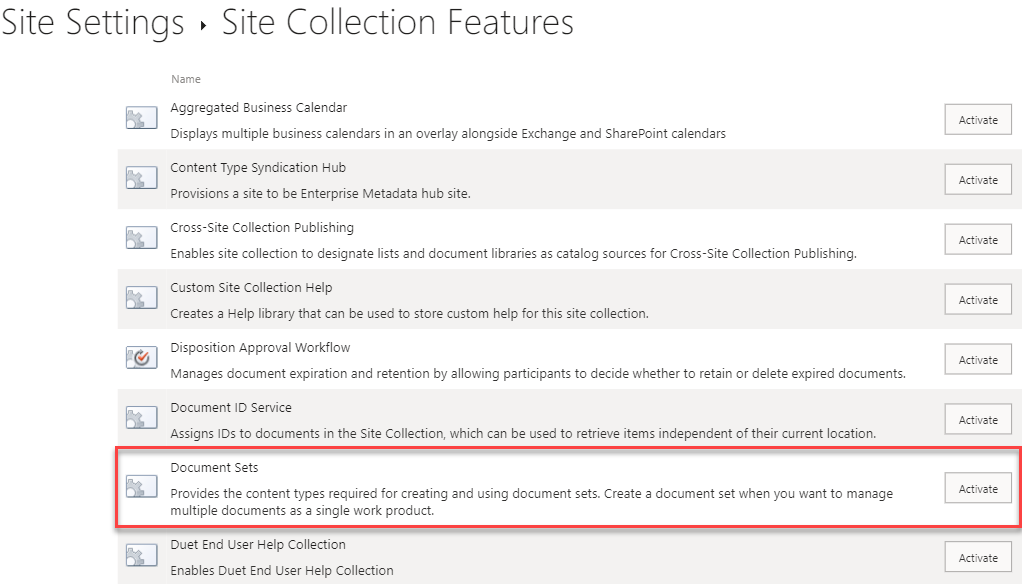 How to link document sets with Microsoft list items